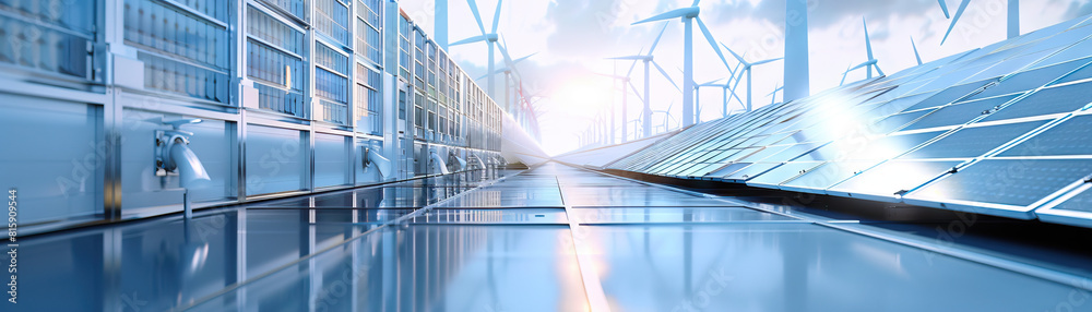 Sustainable Energy Research Facility Floor: Showing solar panel arrays ...