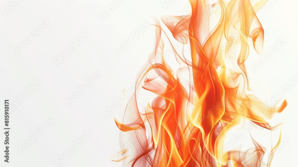 Showcase a tall, slender flame, selective focus, realistic, Double ...