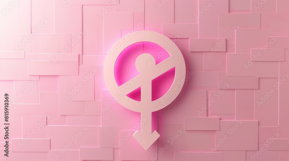 Transgender symbol flat design top view Trans Visibility theme 3D ...