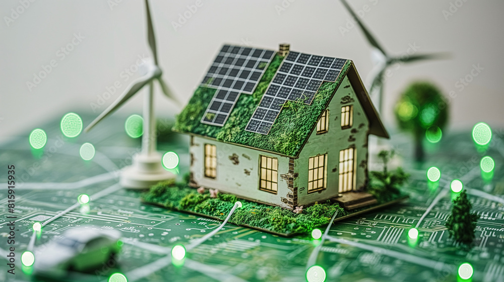 Smart grid virtual battery energy storage network with house office ...