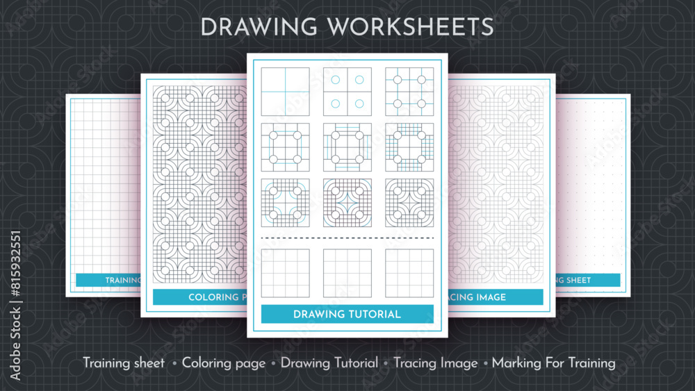 How to Draw a Pattern. Step by Step Drawing Tutorial. Draw Guide ...
