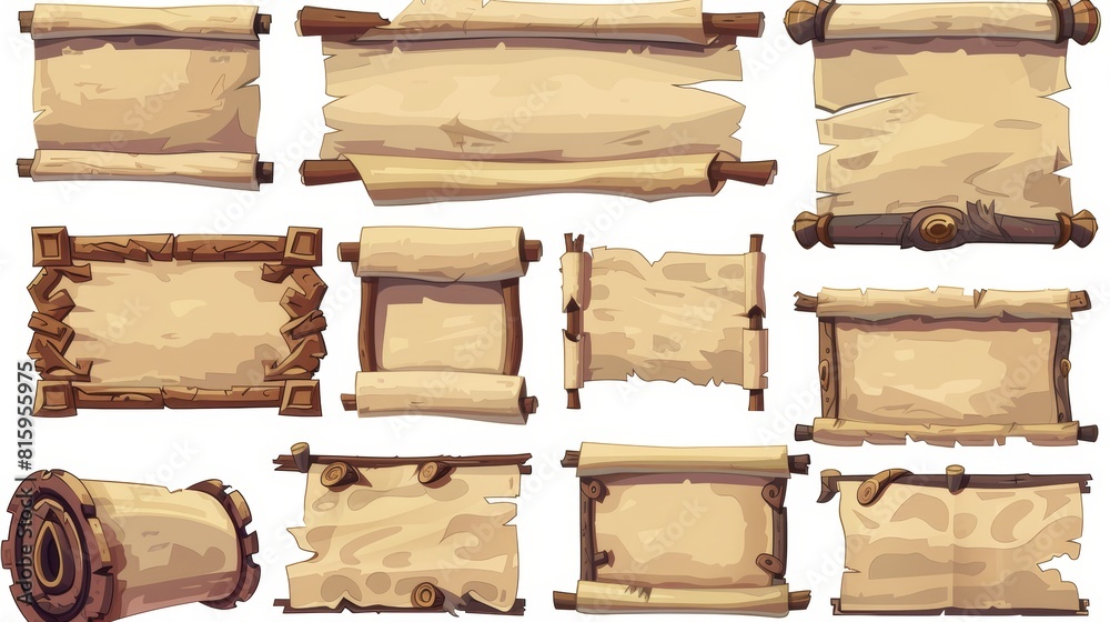 Message letters from medieval times, antique manuscripts, and papyrus ...