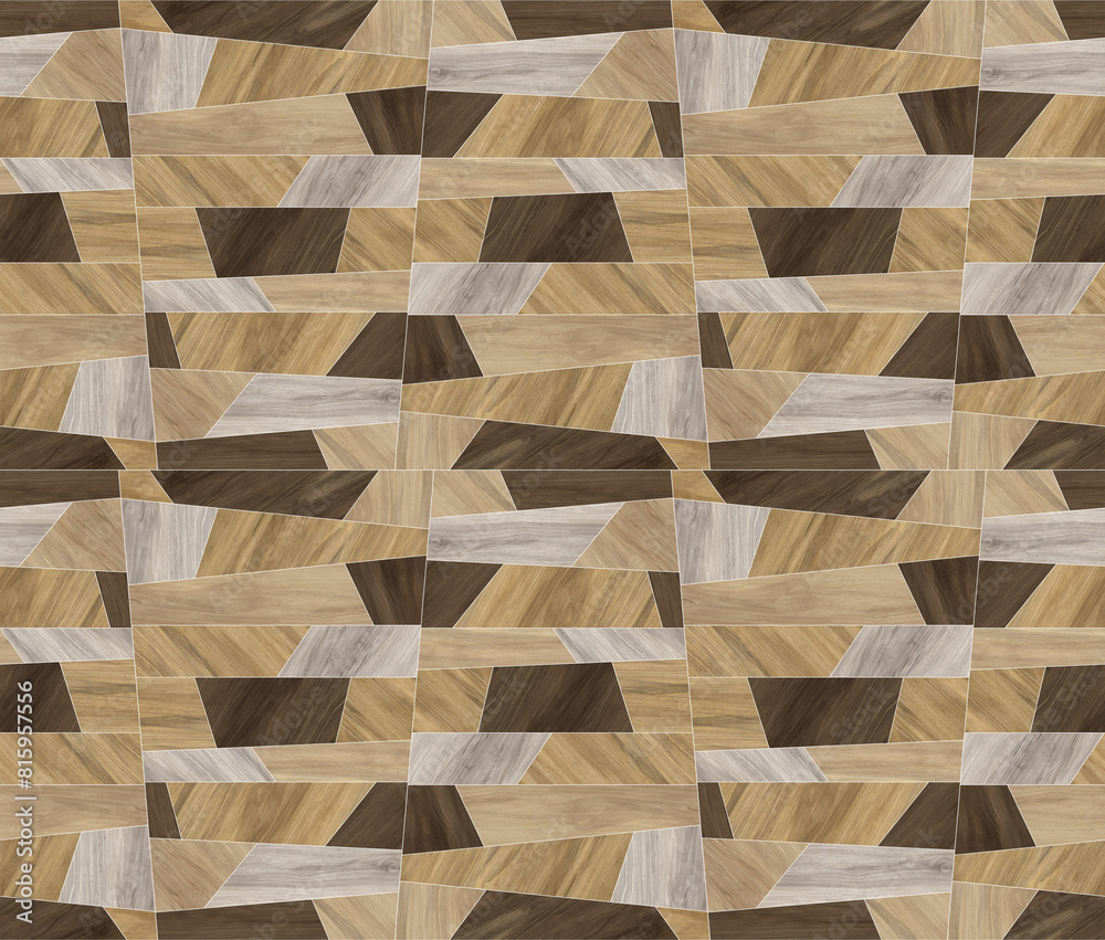Geometric decor. Marble and wooden texture. Seamless Pattern Used For ...