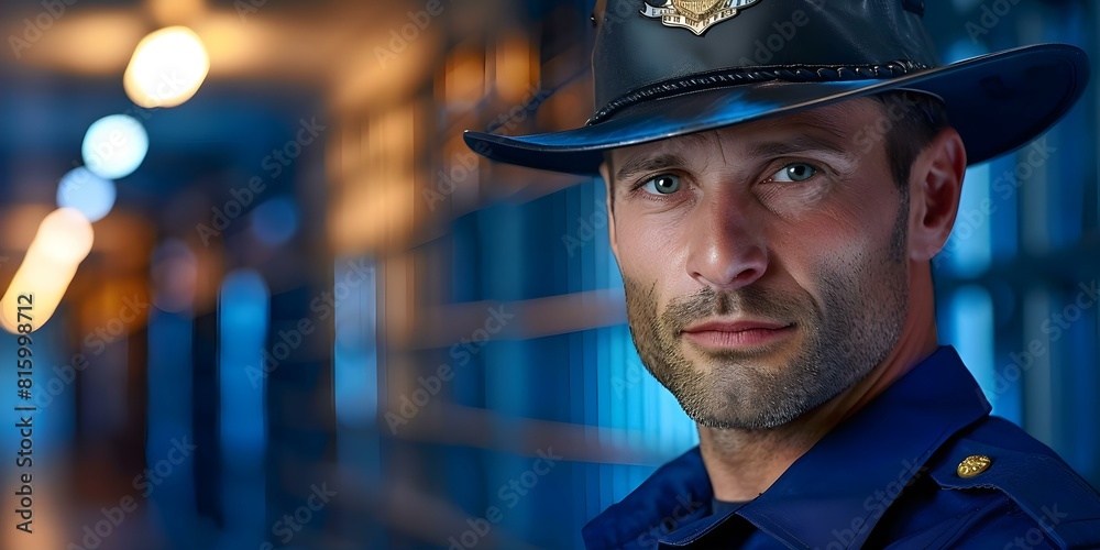 Ilustração do Stock: Fictional Law Enforcement Officer in a ...