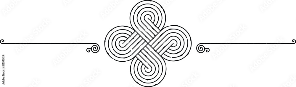 Elegant Header Footer - Circular Infinity Celtic Knot Stock Vector ...