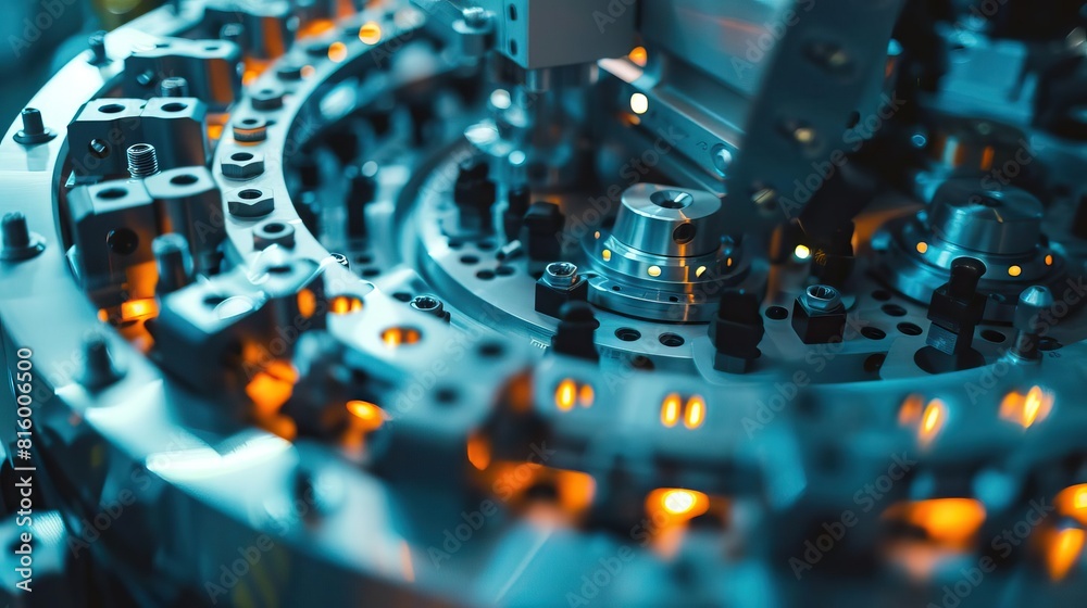 Automated parts sorting system in operation from top view Efficient ...