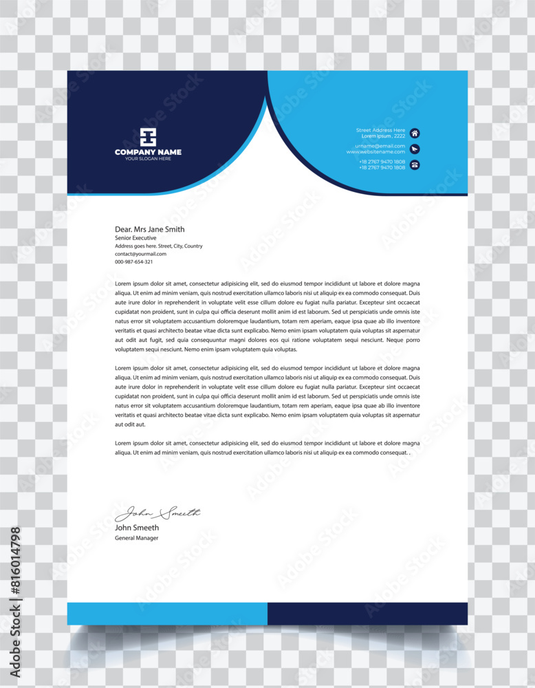 Vector of modern corporate and business letterhead template design ...
