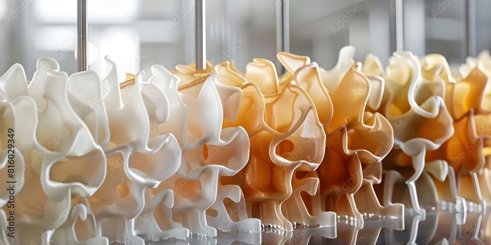 3dprinted Tissues In Lab Show Stages Of Cellular Development To Maturity Concept Biology 3d