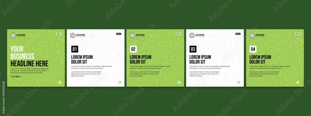 LinkedIn carousel post, social media Instagram carousel post, modern ...