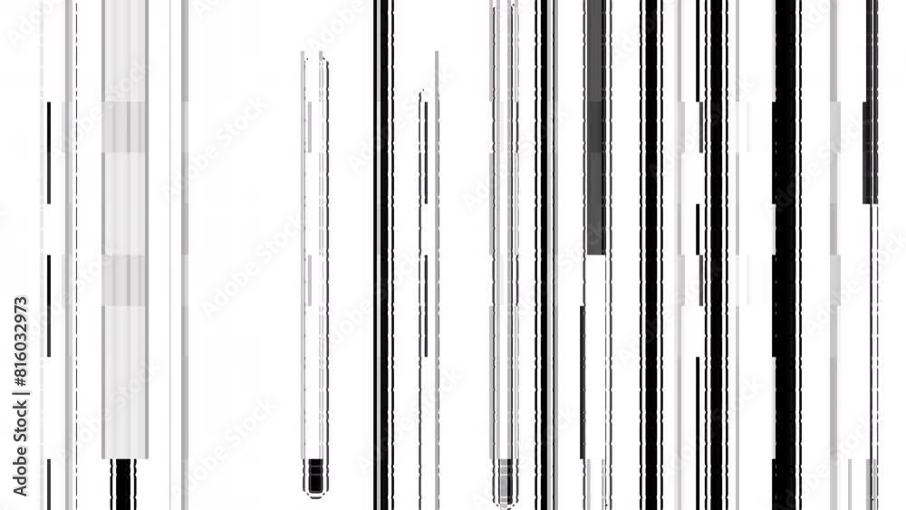 Black white and gray abstract flickering animation vertical lines and ...