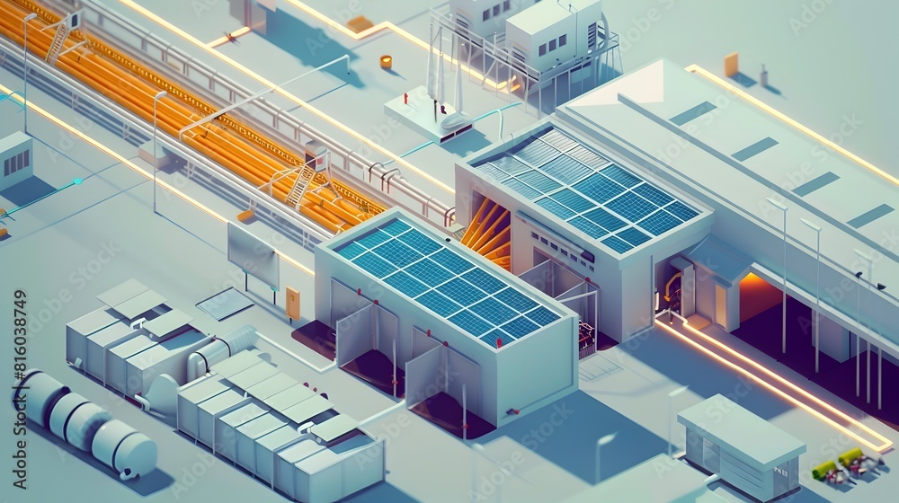 Animated Infographic Illustrating the Photovoltaic Process of ...