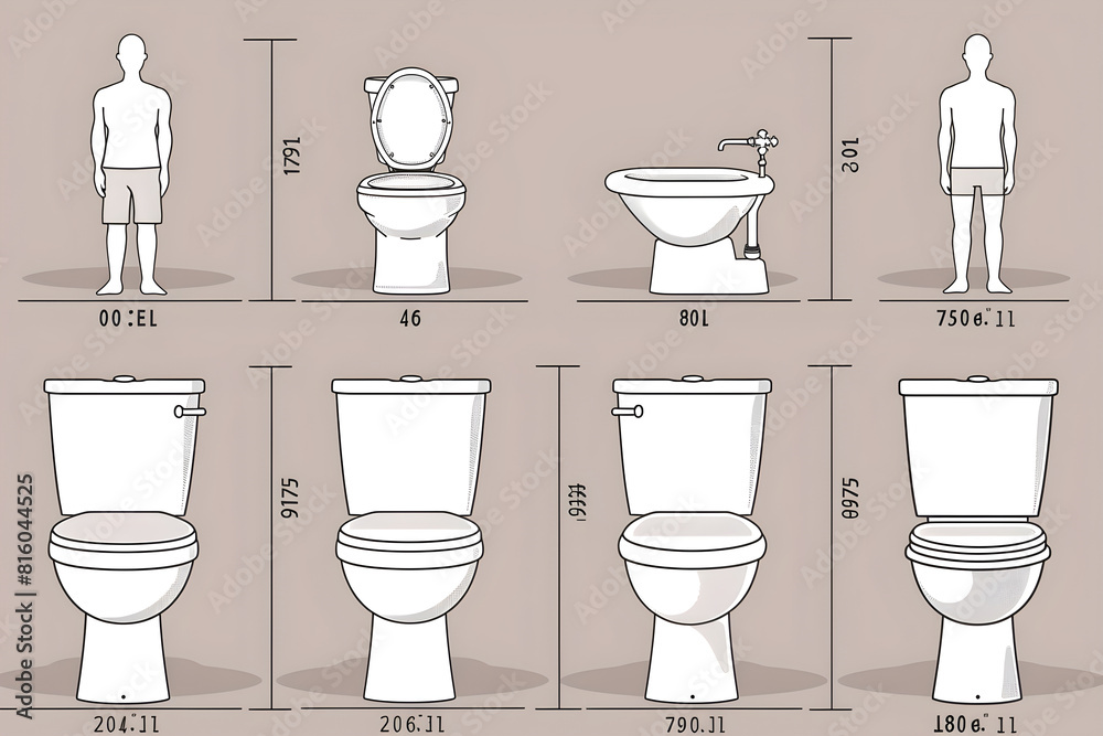 Comprehensive Visual Guide to Water Closet Specifications and Sizes ...