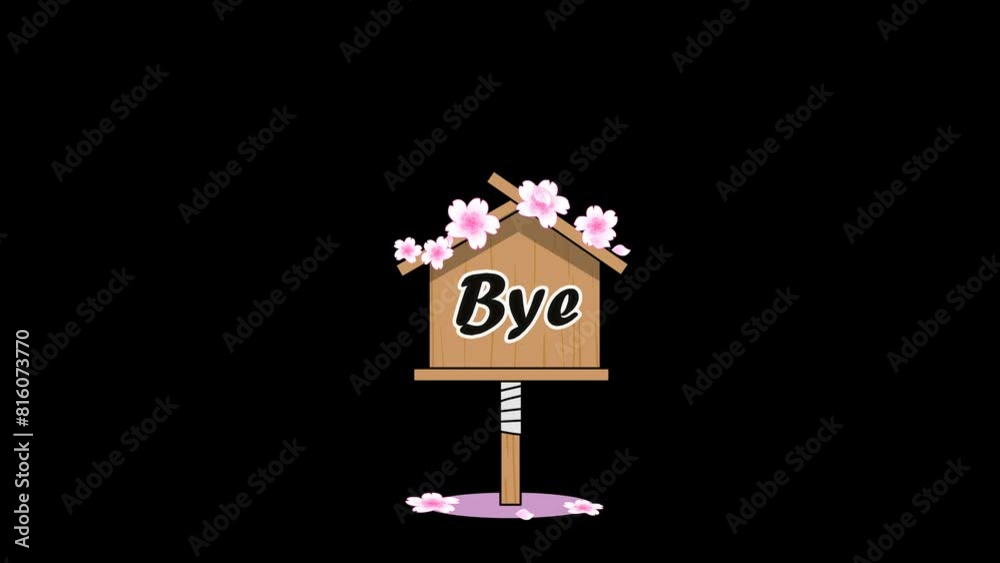 Animated ninja rabbit waving goodbye with an explosion of excitement ...