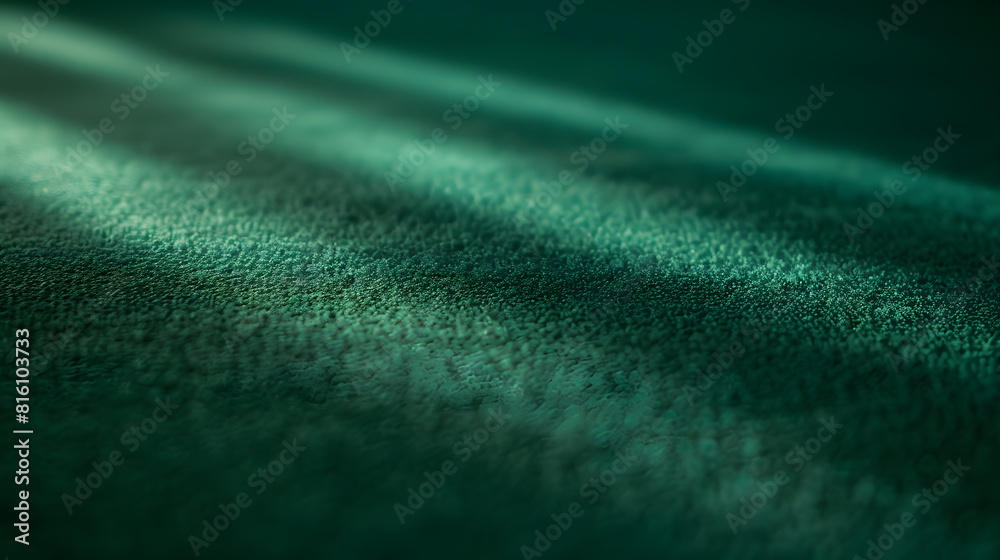 Dark green billiard table felt soft rough textile material background ...