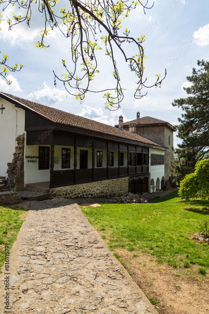 TOPOLA, SERBIA - 1 May 2023: Main building of Karadjordjev Konak, also ...