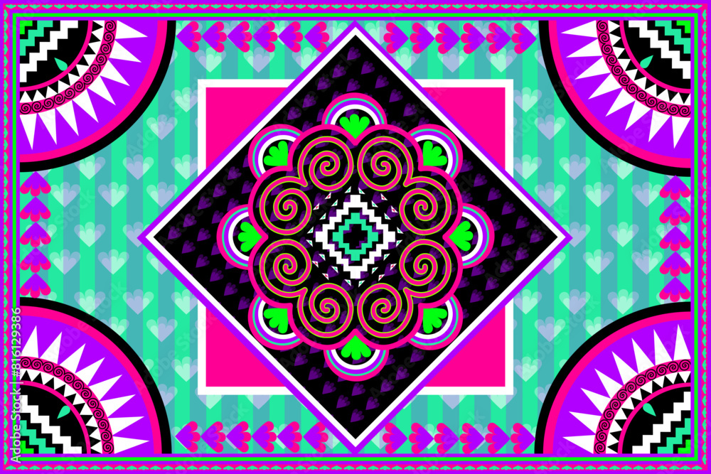 hmong pattern background Ethnic pattern for decoration textiles Hmong ...