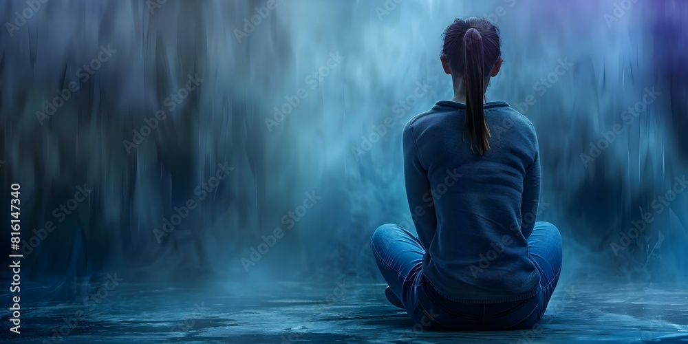 Person displaying burnout symptoms acute stress reaction and potential ...