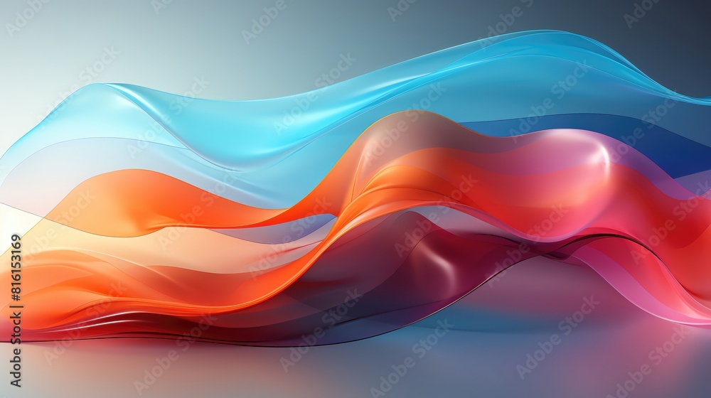 Abstract flat design side view sound waves theme animation Splitcomplementary color scheme Stock ...