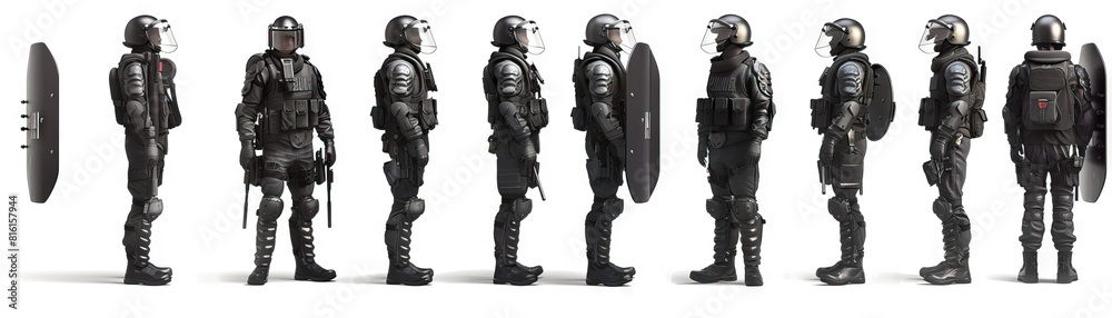 Equipment (Black): Signifies the use of specialized equipment by police ...