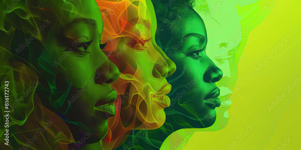Intersectionality (Green): Symbolizes the interconnected nature of ...
