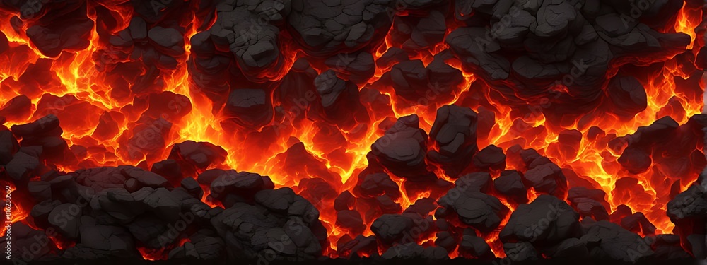 Lava texture fire background rock volcano magma molten hell hot flow ...