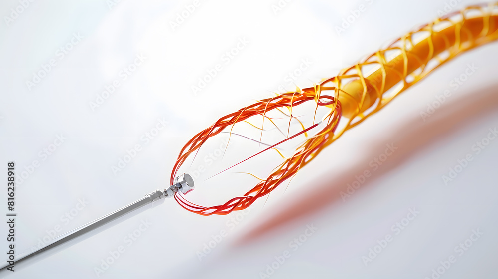 Heart Stent angioplasty Stent and catheter for implantation into blood ...