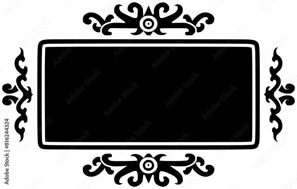 Vetor de gawai illustration dayak silhouette ethnic logo enggang icon ...