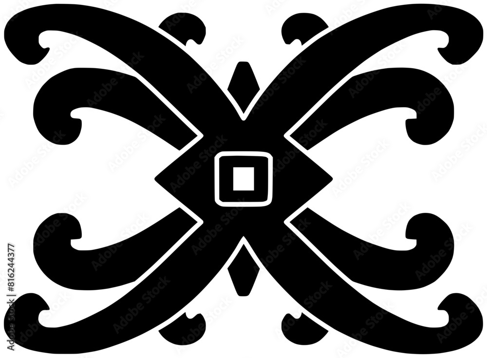 gawai illustration dayak silhouette ethnic logo enggang icon hornbill ...