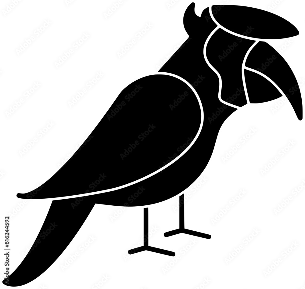 gawai illustration dayak silhouette ethnic logo enggang icon hornbill ...