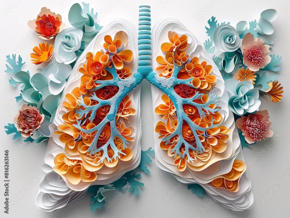 A conceptual artwork depicting the detailed anatomy of the human ...