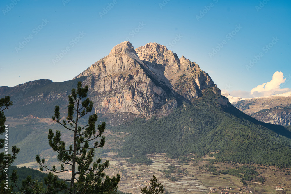 Pedraforca is an emblematic mountain of Catalonia located in the Cadi ...