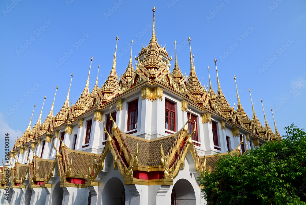 BANGKOK, THAILAND - May 15, 2024 : Wat Ratchanatdaram Temple "Golden ...
