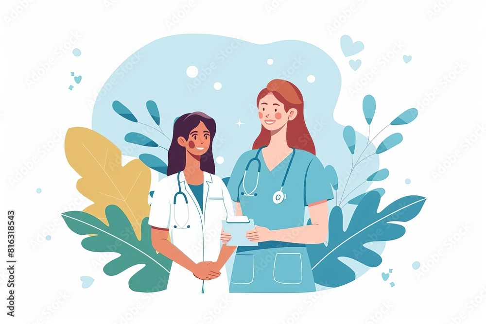 international nurses day concept with compassionate nurse at hospital ...