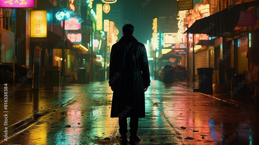 A photograph of an iconic movie scene featuring Neo from "The Matrix ...