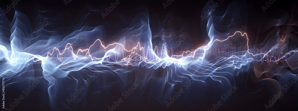 Thunderstorms Lightning Spectrogram Visual Representation of Frequency ...