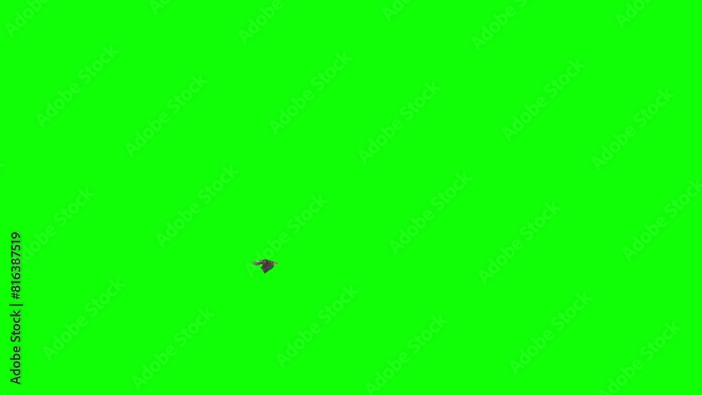 Red Tailed Hawk Raptor Bird - Flying Around Loop - Green Screen ...