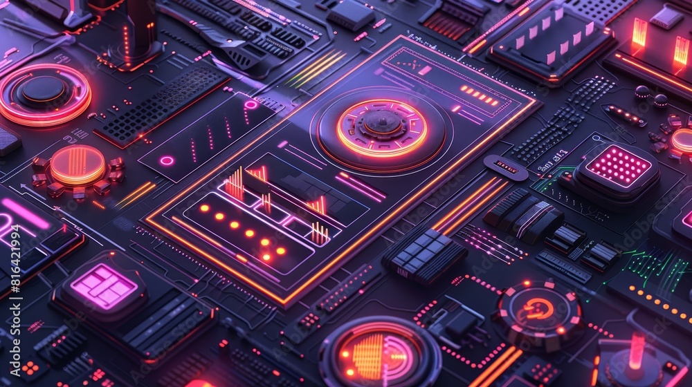 Digital Prototype Product Design: An illustration featuring digital ...