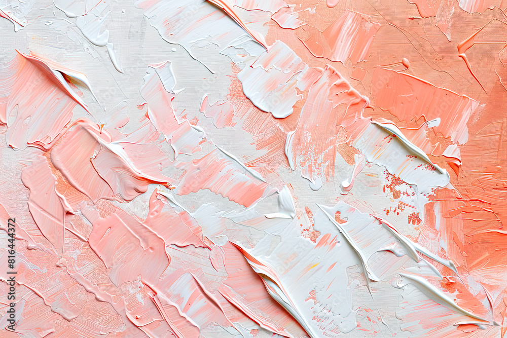 Abstract acrylic paint background, Pantone color of the year 2024 Peach ...