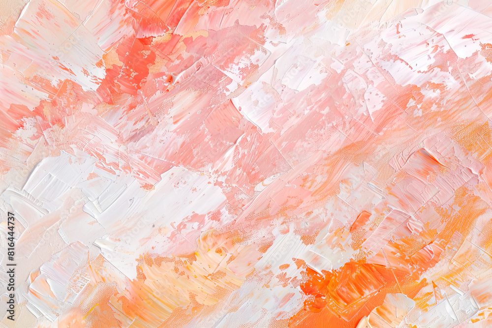 Abstract acrylic paint background, Pantone color of the year 2024 Peach ...