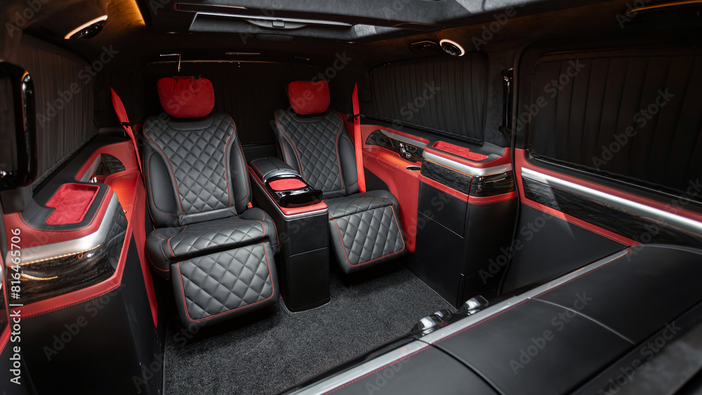 Novosibirsk, Russia - April 13 , 2024: Mercedes-Benz V-Class, Leather ...