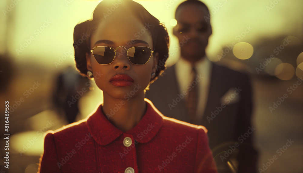 Evocative portrait capturing the resilient spirit of the civil rights ...
