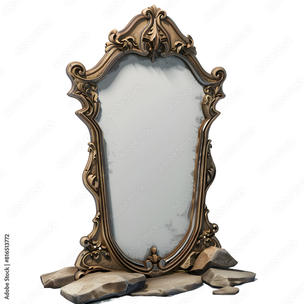 Mirror game asset 3D object, PNG image, no background Stock Photo ...