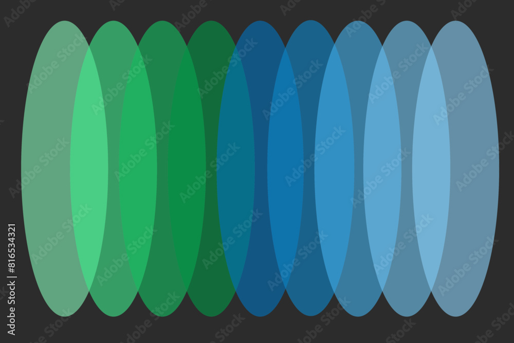 Simple Overlapping Circles Vector Drawing Version With Three To Seven Objects Also Interlocked
