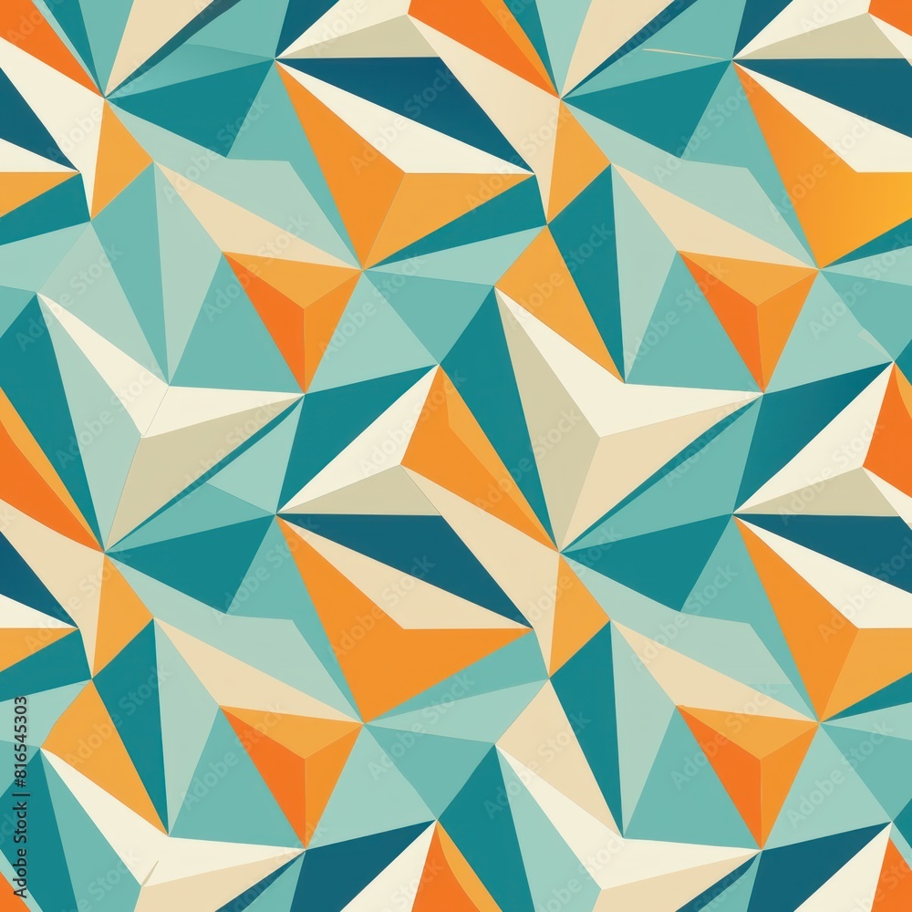Seamless pattern of paper folded geometric shapes and patterns ...