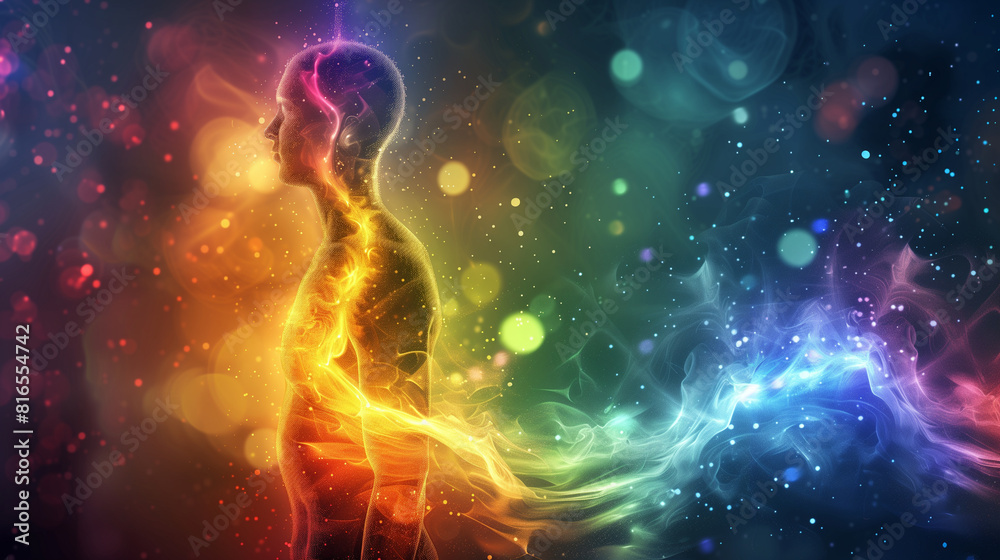 Energy Alignment: An abstract representation of the seven chakras in ...