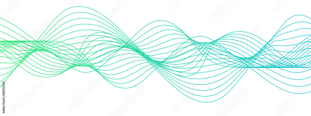 Abstract colorful wave line transparent background modern stream wave ...