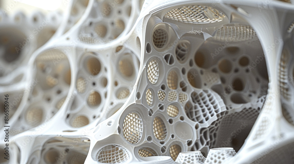 3D printed architectural model of a building facade featuring intricate ...
