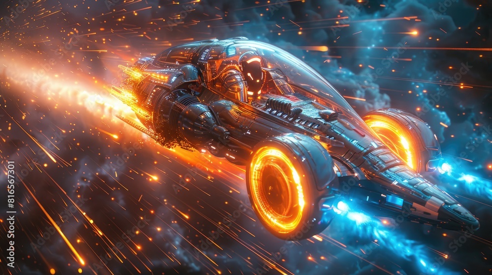 Time travel machine, Futuristic time travel machine, A high tech ...