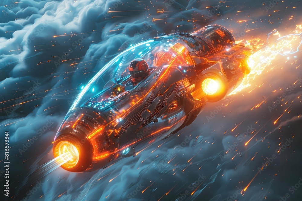 Time travel machine, Futuristic time travel machine, A high tech ...