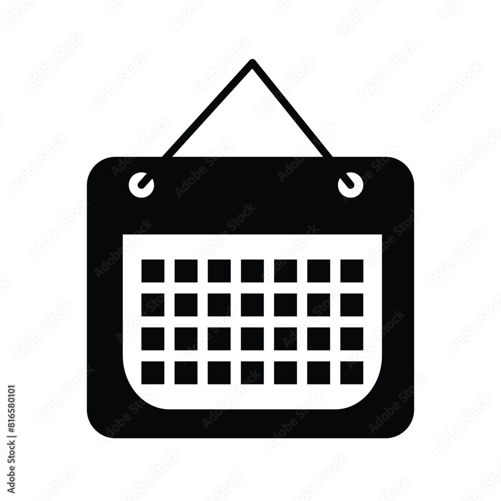 calendar icon on white background. flat style. calendar icon for your ...